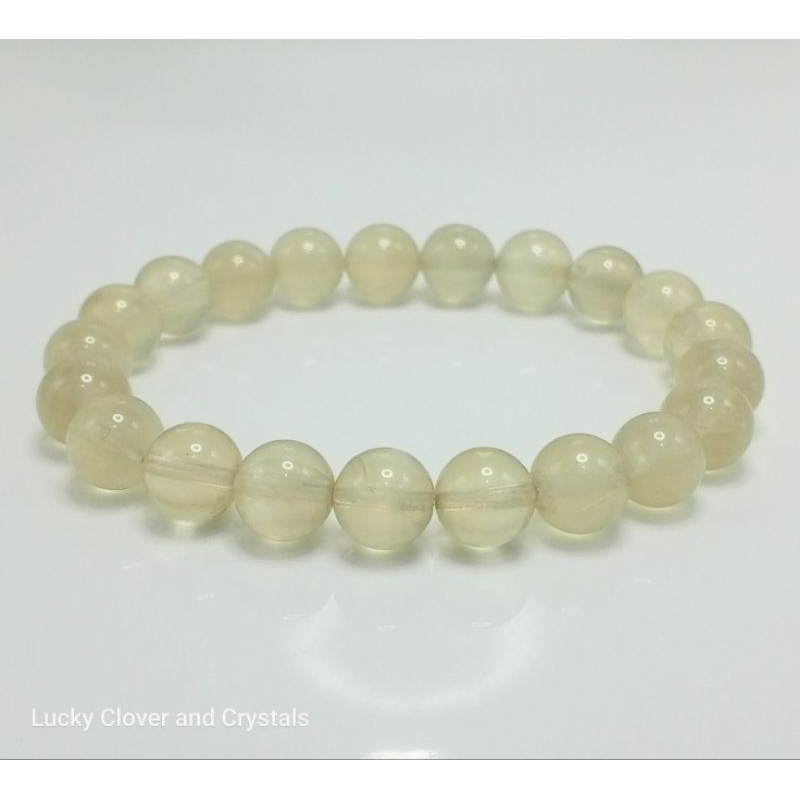 Rare Find Clear Yellowish Andesine Bracelet with Certificate | Shopee ...