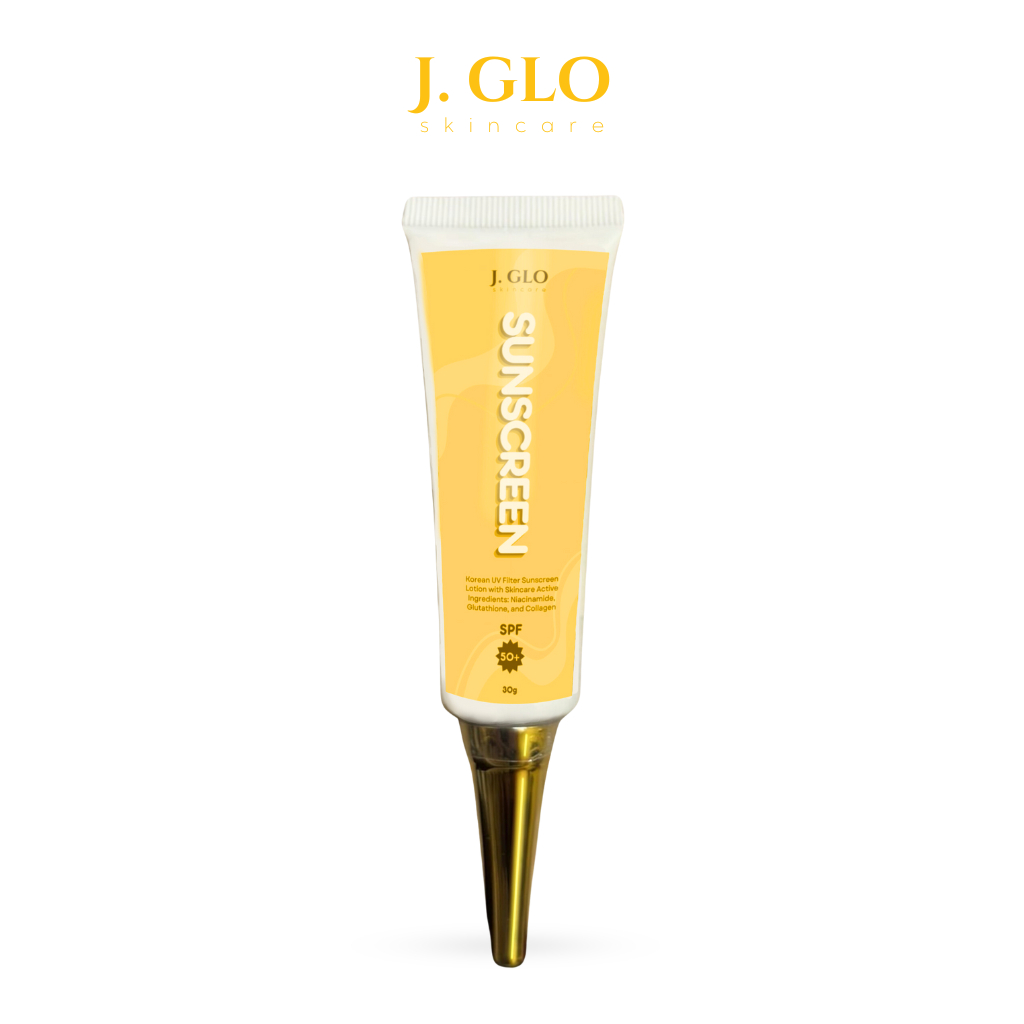 J.Glo Sunscreen Korean UV Filter SPF50+ (Niacinamide, Glutathione, and ...
