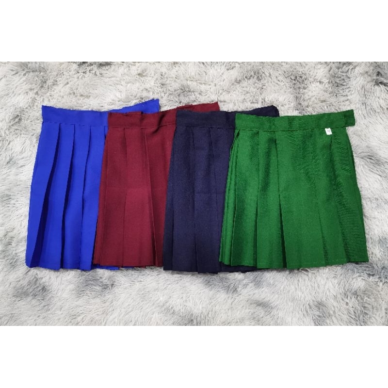 SCHOOL UNIFORM SKIRTS ROUND PLITS AND BACK PLITS | Shopee Philippines