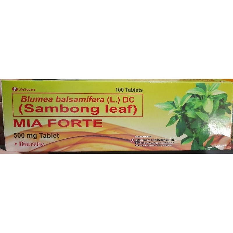 Sambong Leaf 100 Tablets MIA FORTE | Shopee Philippines