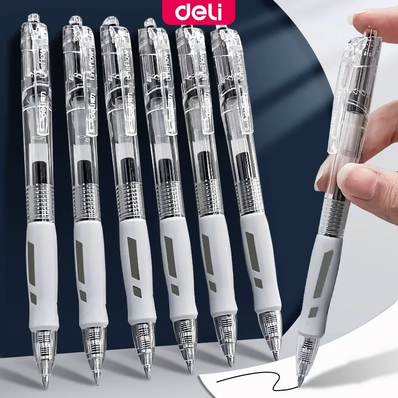Deli Smooth 0.5mm Ballpen Office School Gel Pen Spring Head 1pc S128 ...