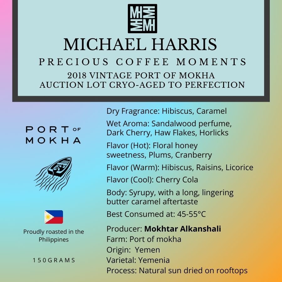2018 Vintage Port of Mokha - Auction Lot Cryo-Aged to Perfection Coffee ...