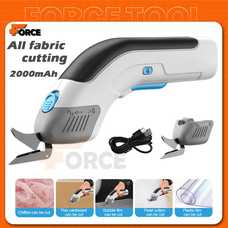 Electric tailor scissors cutting machine takes to the knife head fabric ...