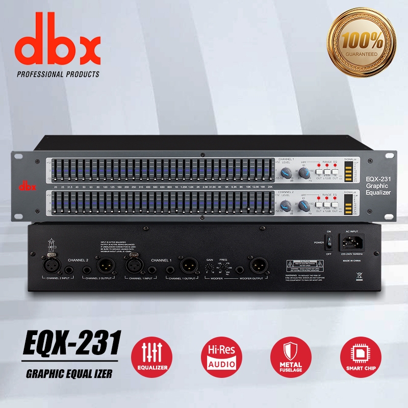 DBX EQX231 professional effectors, 31 band graphic equalizers, good effects | Shopee Philippines