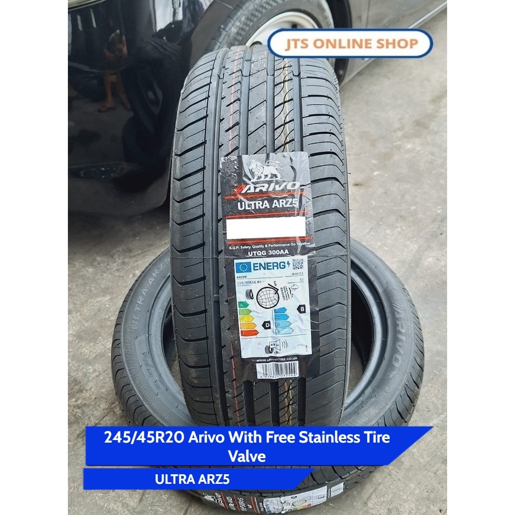 245/45R20 Ultra ARZ5 Arivo With Free Stainless Tire Valve (PRE-ORDER) | Shopee Philippines