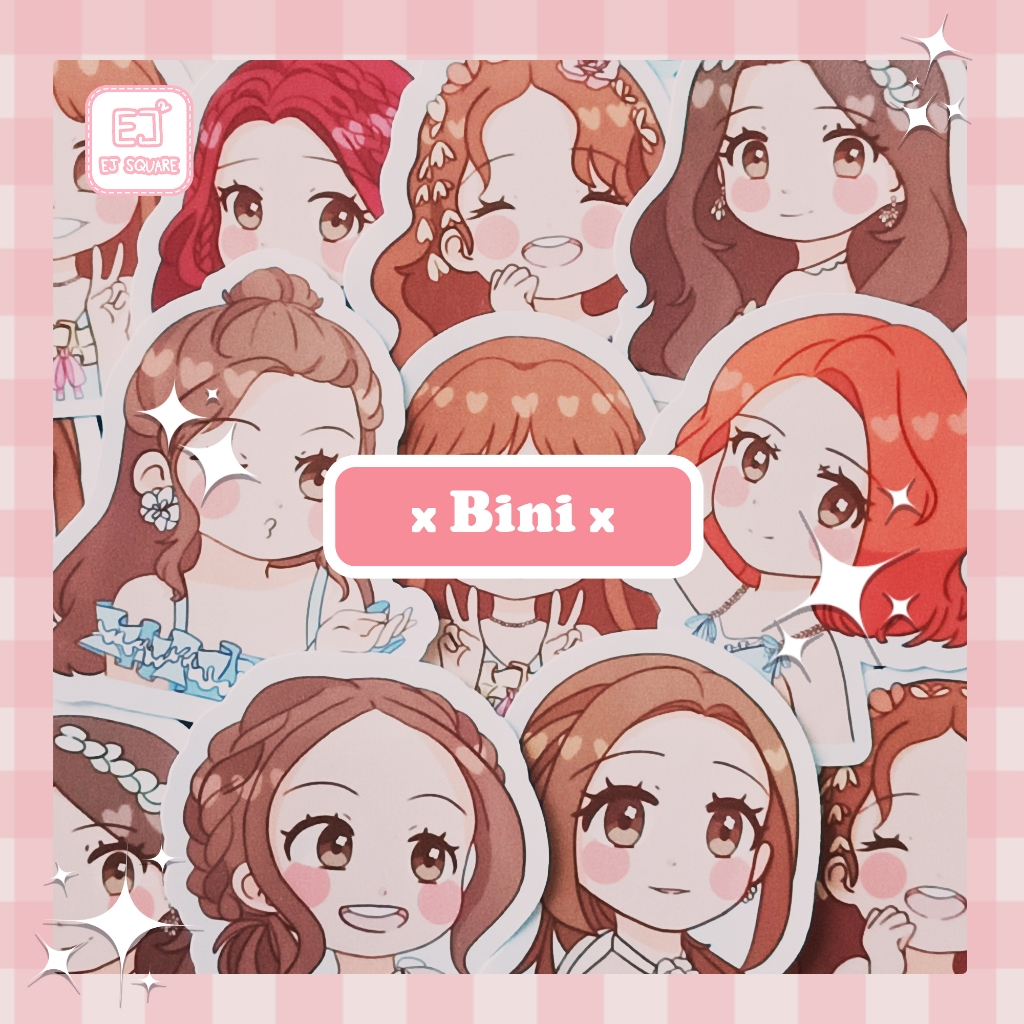 BINI VINYL WATERPROOF STICKERS | EJ SQUARE | Shopee Philippines