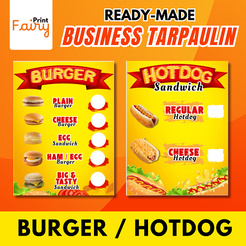 PRINTFAIRY BUSINESS TARPAULIN and LAMINATED SIGNAGE FOR BURGER / HOTDOG ...