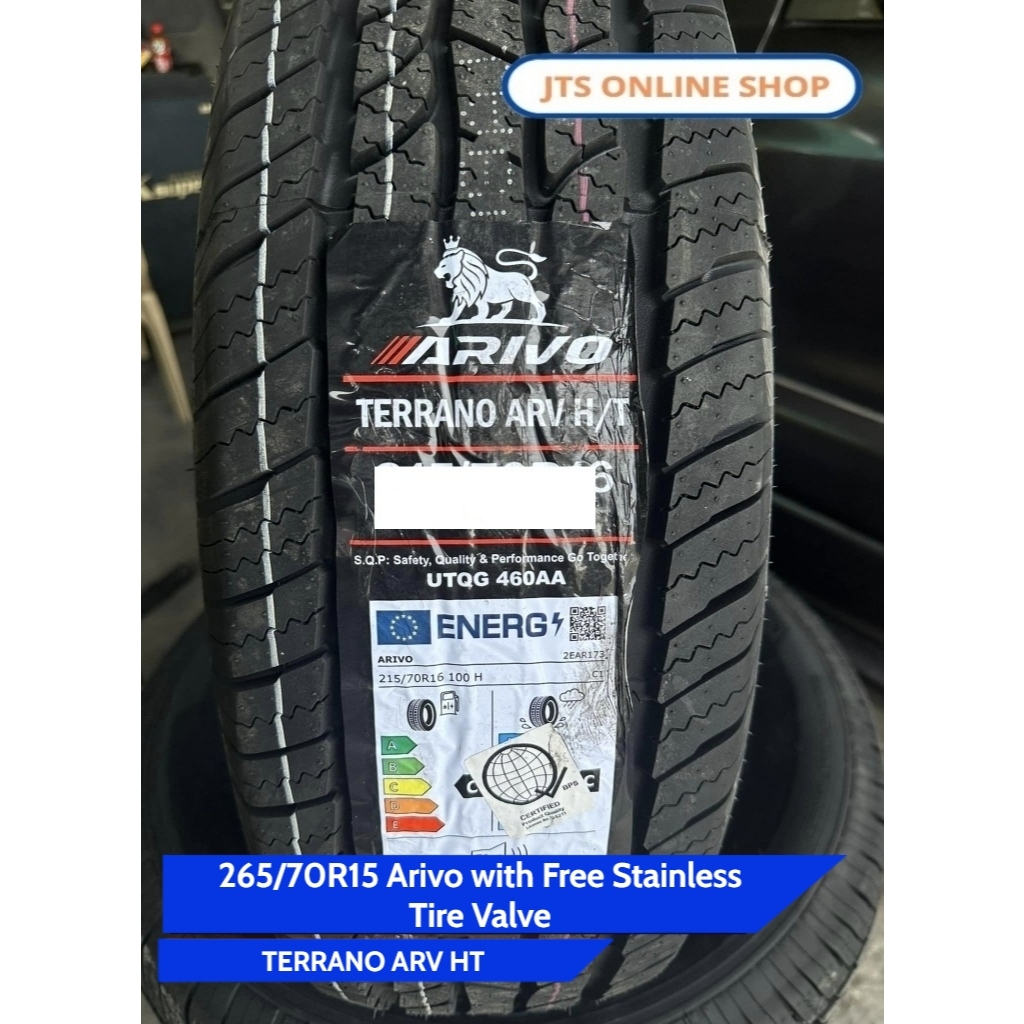 265/70R15 Arivo Terrano ARV HT with Free Stainless Tire Valve | Shopee Philippines