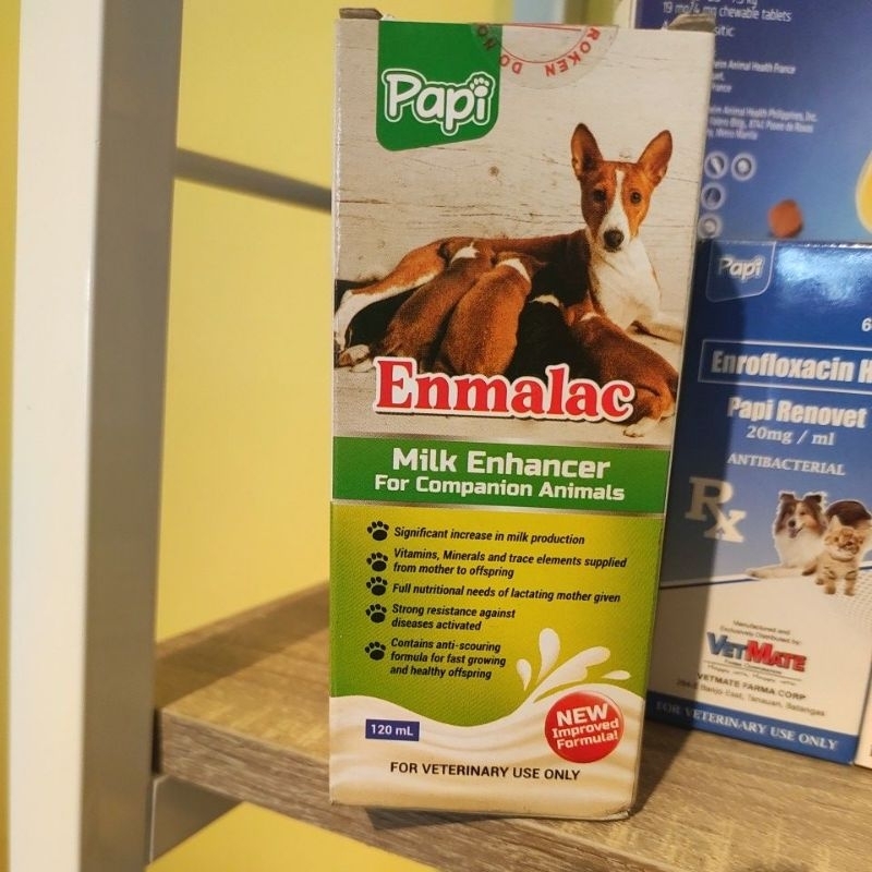 Papi Enmalac milk enhancer for lactating pets 120ml | Shopee Philippines
