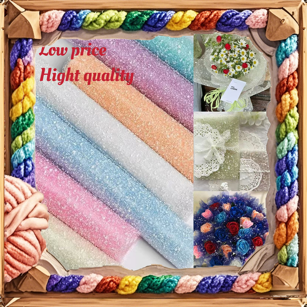 Snow Dot Gauze Bouquet Packaging Material Package Handmade DIY Flower ...