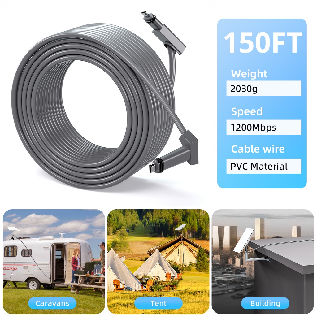 Starlink V2 Cable Starlink Ethernet Adapter For Starlink Rectangular Satellite Internet V2