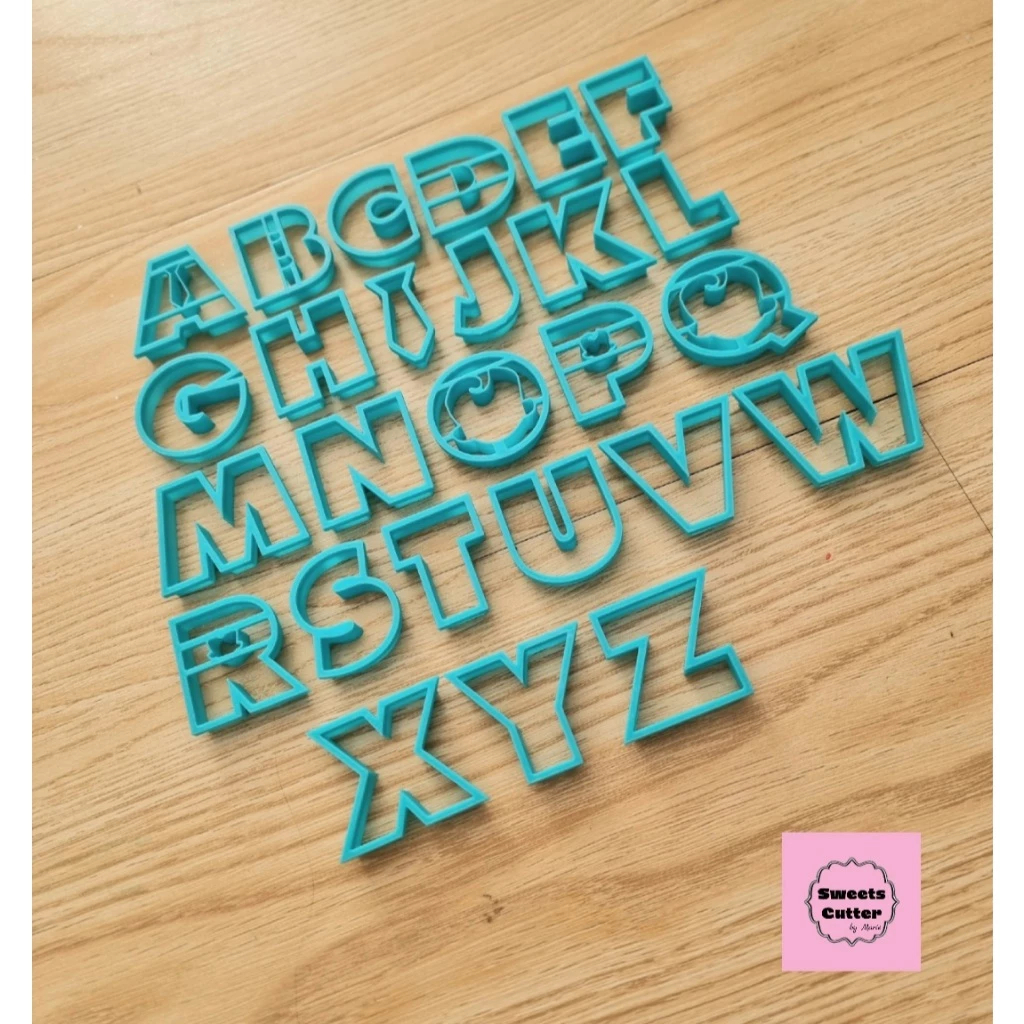 Boss Baby Font Letter Cutter Stamp Fondant Cake Cookies | Shopee ...