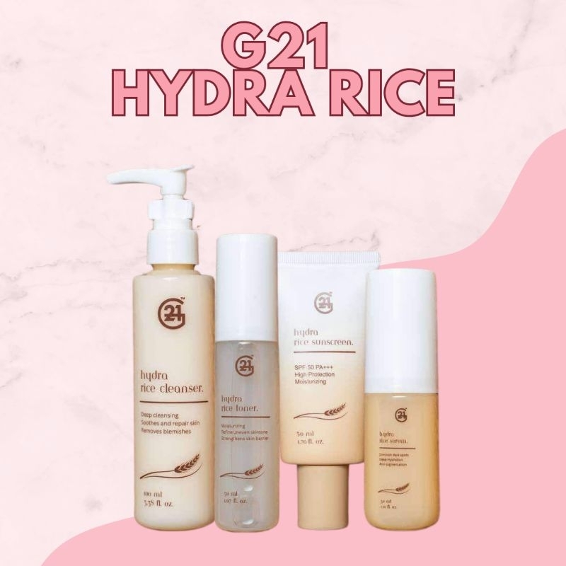 G21 Hydra Rice Set | Individual Cleanser | Toner | Serum | Cleanser ...