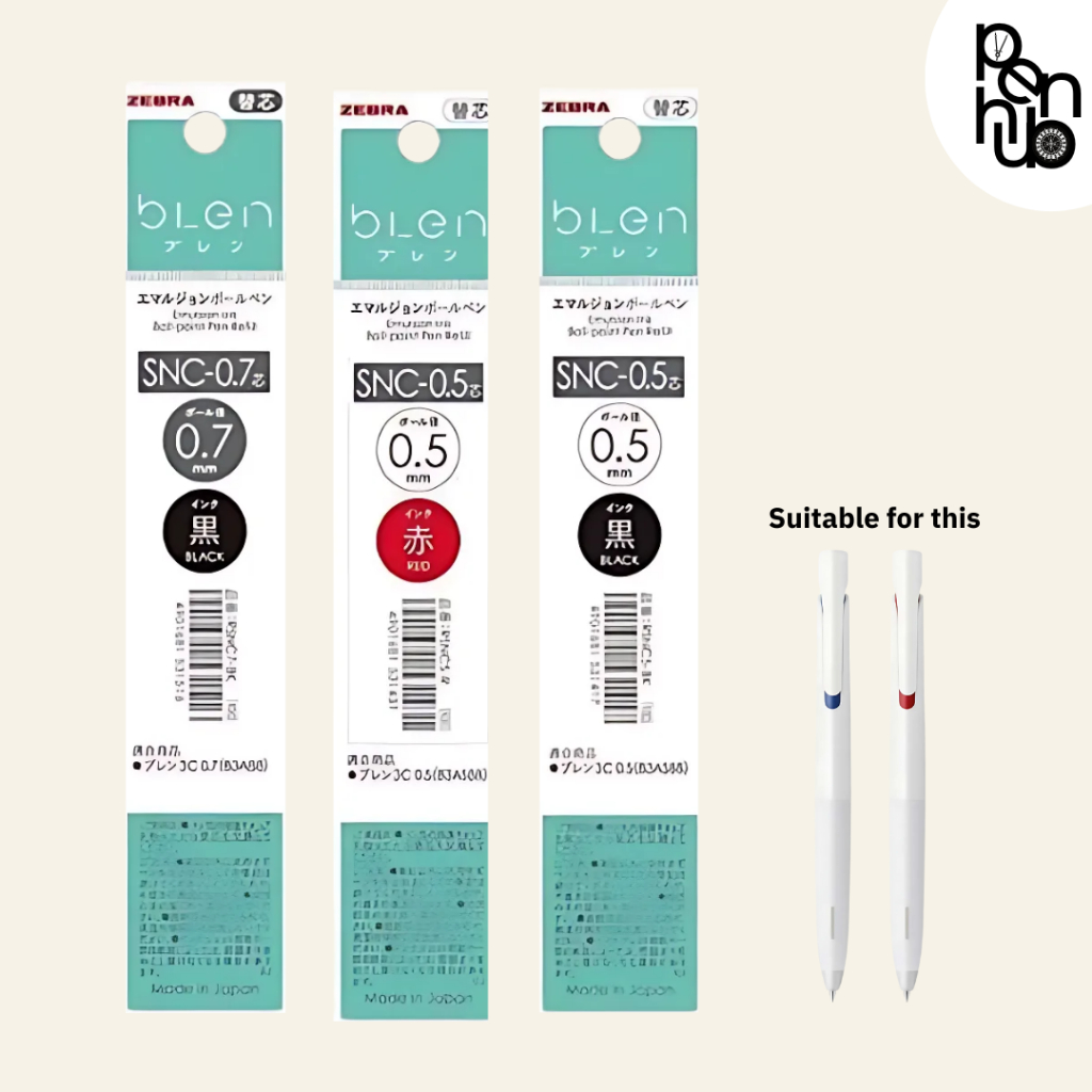 ZEBRA Blen Emulsion Ink Ballpoint Pen Refill for MULTIPEN - Penhub ...