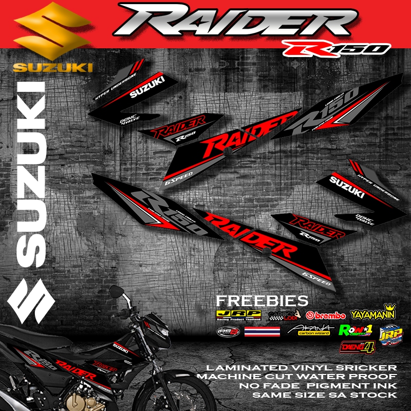 RAIDER 150 FI DECALS STICKER R150 FI NEW DESIGN | Shopee Philippines