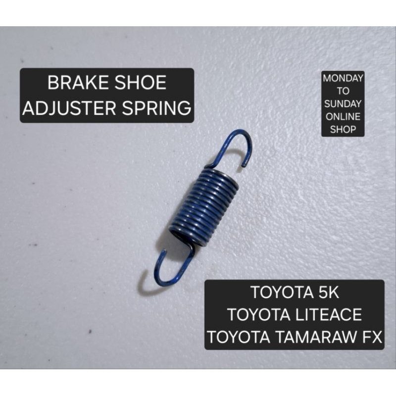 1 Piece Brake Shoe Adjuster Spring for Toyota 5K, Toyota Tamaraw Fx ...