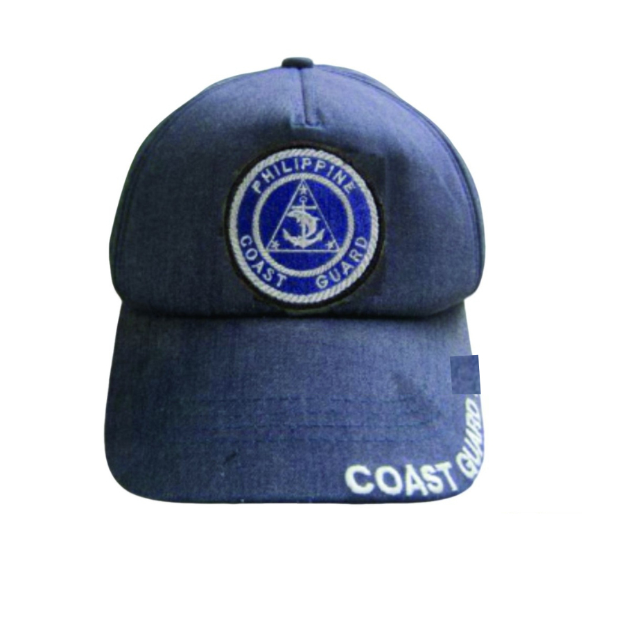 Philippine Coast Guard Bullcap with Fully Embroidered Logo Patch and ...