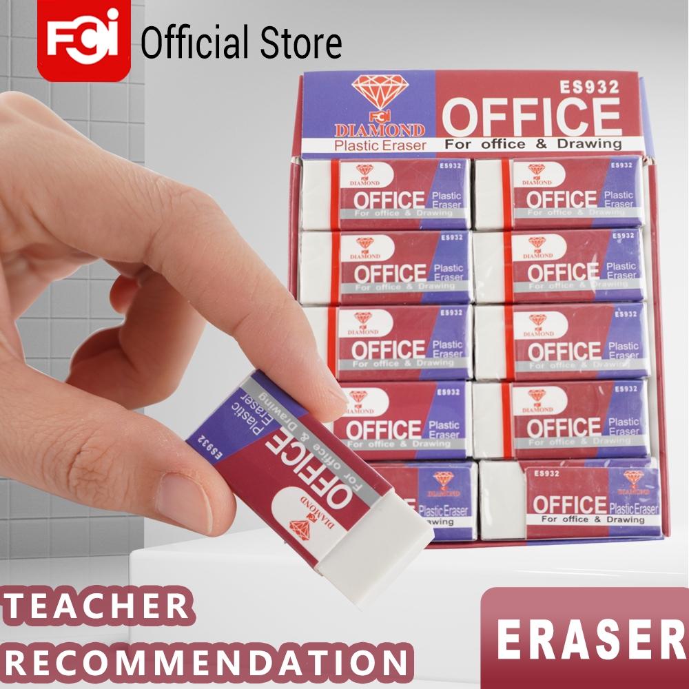 FCI WhiteRubbers Erasers for Schools Office Kids Adults,Soft Art ...