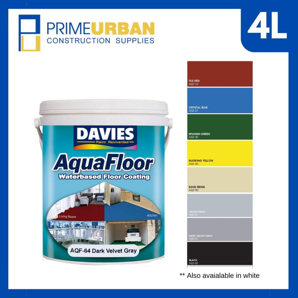 Davies Aqua Floor Water Based Floor Coating Paint Odorless Shopee
