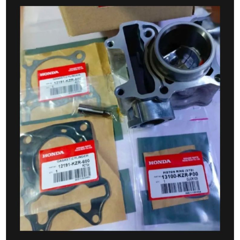 Honda genuine click125 fi v1/v2 cylinder block kit (std) w/ piston kit ...