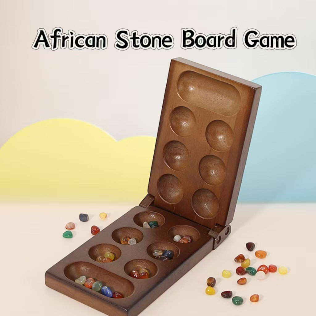 High Quality Travel Folding Table African Stone Game Wooden Game Set ...