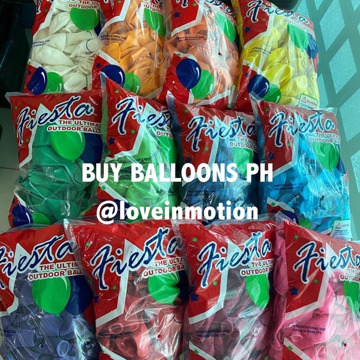12” FIESTA OUTDOOR BALLOONS (100pcs) | Shopee Philippines
