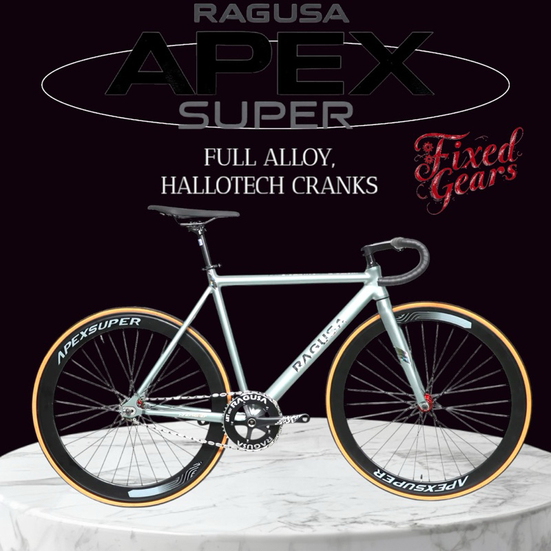 PRO AGENT ***NEW*** RAGUSA APEX SUPER FULL ALLOY FIXIE WITH HALLOTECH CRANKS | Shopee Philippines
