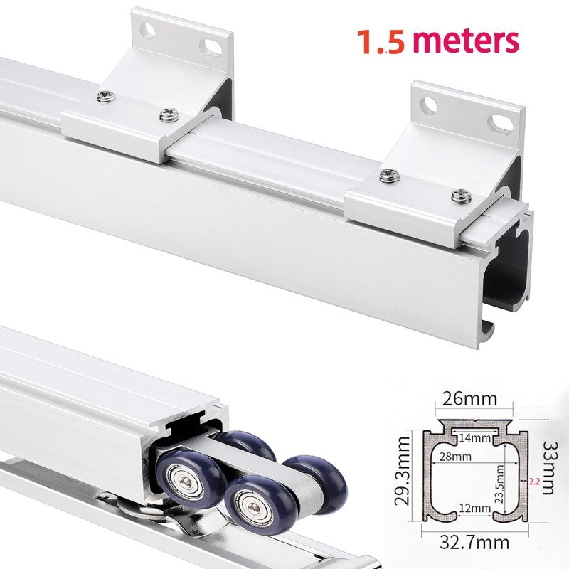 Thickened aluminum alloy hanging rail Steel Door Track for Sliding Door ...