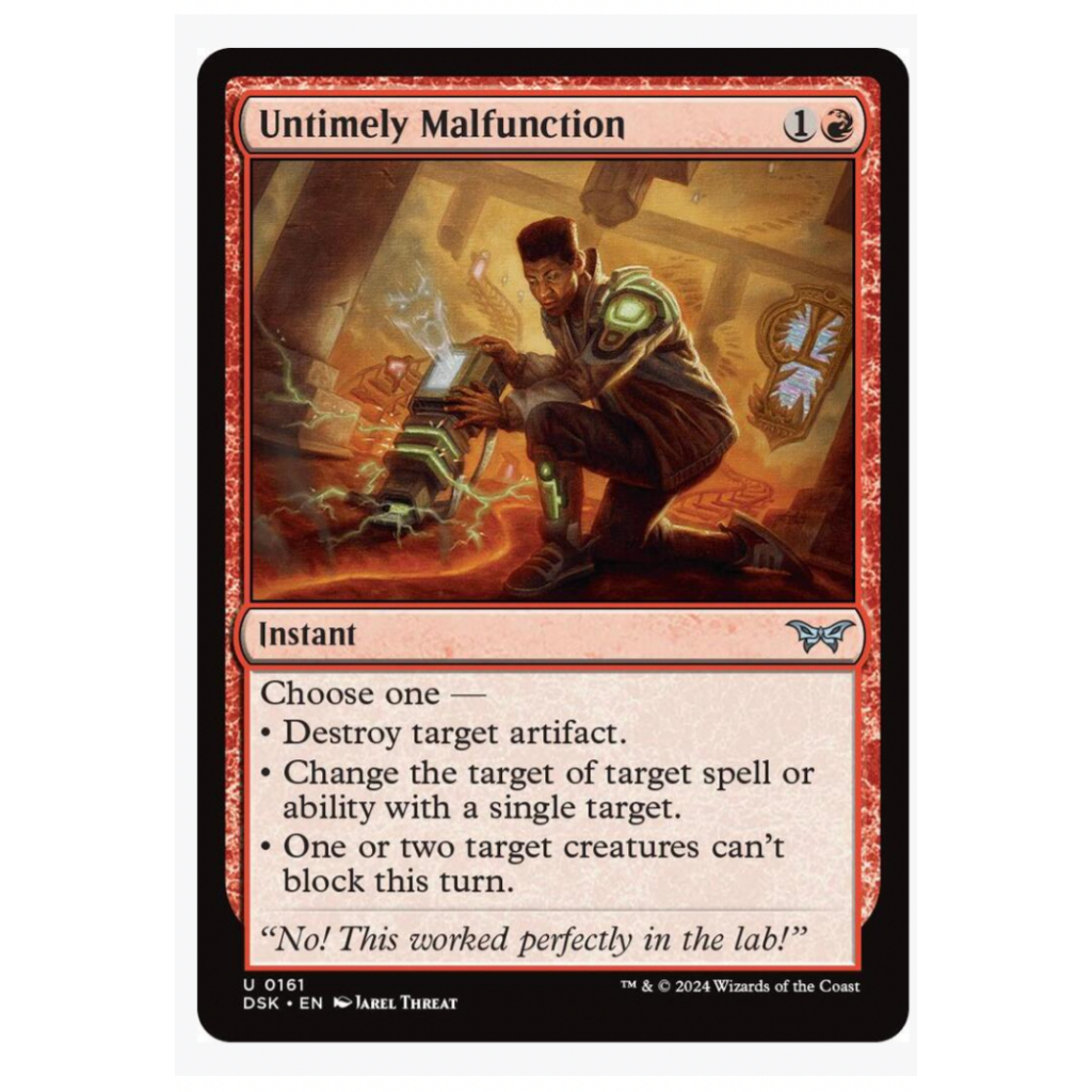 Untimely Malfunction - Duskmourn: House of Horror (DSK) | Shopee ...