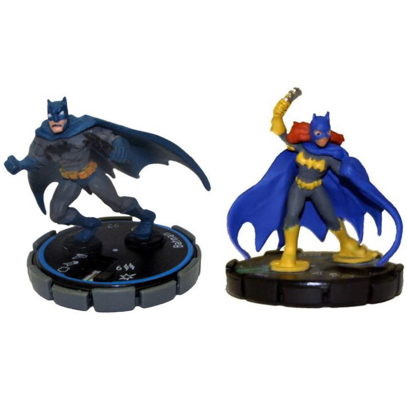 Batman and Batgirl HeroClix Mini Action Figure Set by WizKids x DC ...