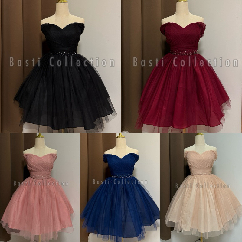 Off Shoulder Flitted Cocktail Dress(JS PROM/BIRTHDAY/SPECIAL OCCASION ...