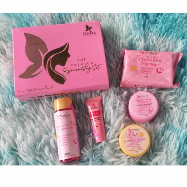PAMELA PREMIUM 5in1 REJUVENATING PINK SET | Shopee Philippines