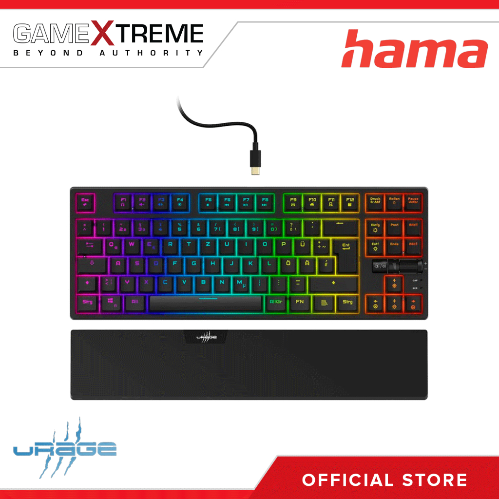 Hama uRage Exodus 860 Mechanical Wired Gaming Keyboard [Blue Switch ...