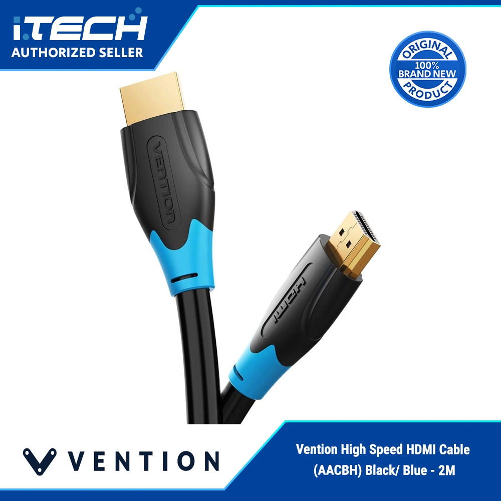Vention High Speed HDMI Cable (AACBH) Black/ Blue - 2M | Shopee Philippines