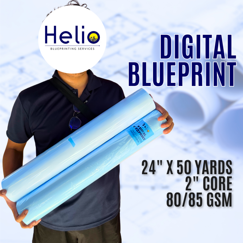 24 inch x 50 yards for "A2 & A1" | DIGITAL BLUEPRINT PAPER PREMIUM QUALITY | Shopee Philippines