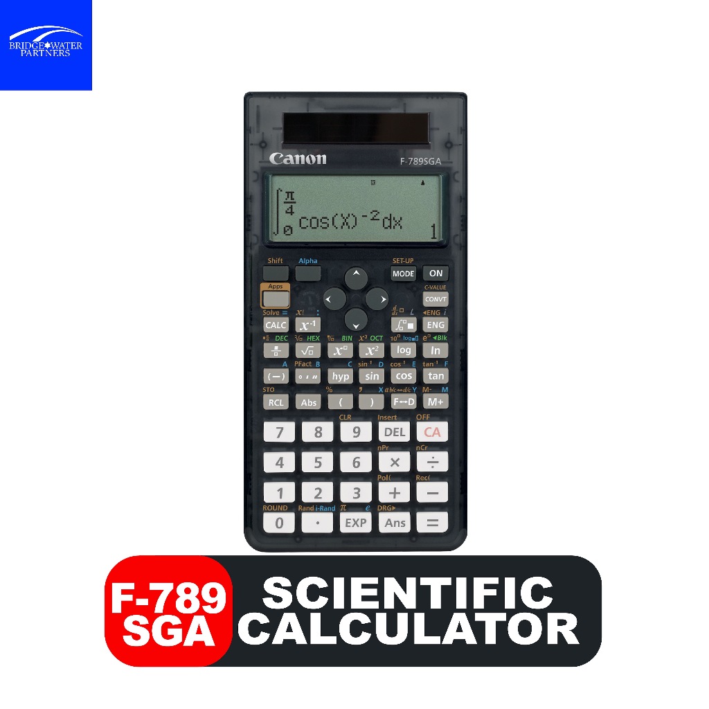 Canon F-789SGA Scientific & Engineering Calculator (Transparent Casing) f789 | Shopee Philippines