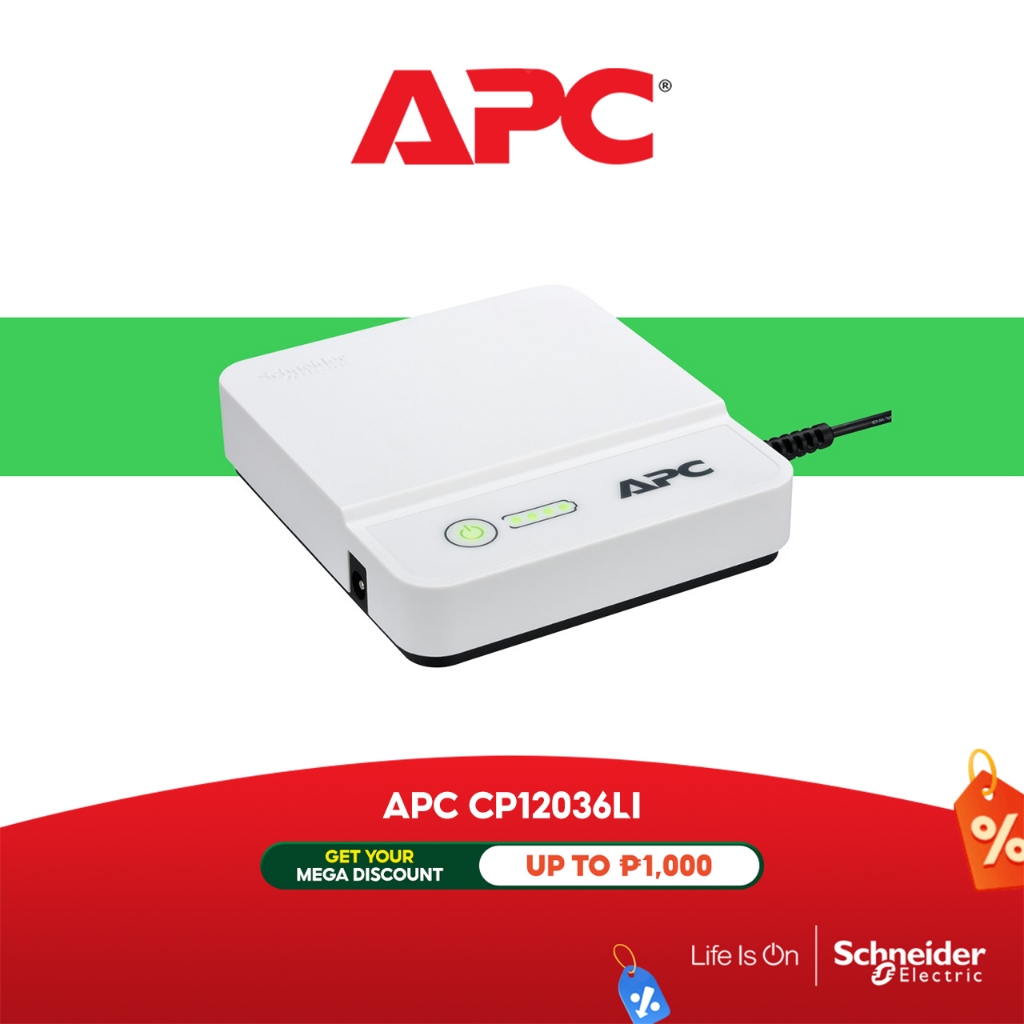 APC UPS Connect 12Vdc 36W, (CP12036LI, lithium-ion). | Shopee Philippines