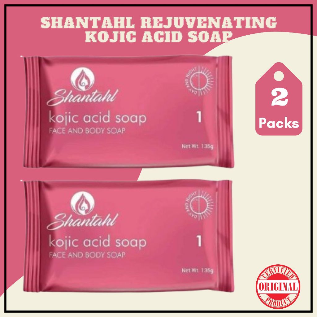 Original Shantahl Rejuvenating Kojic Acid Soap (2 bar soaps) | Shopee ...