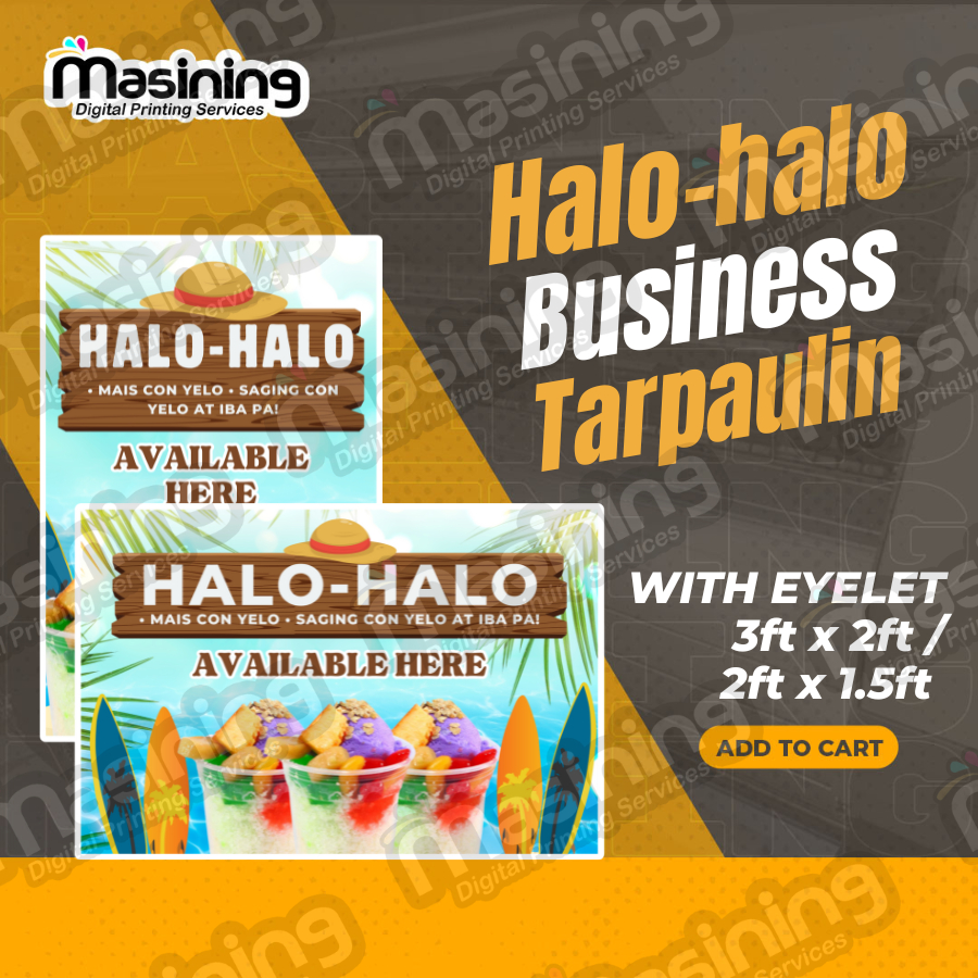 Halo-halo Business Signage Tarpaulin | Shopee Philippines