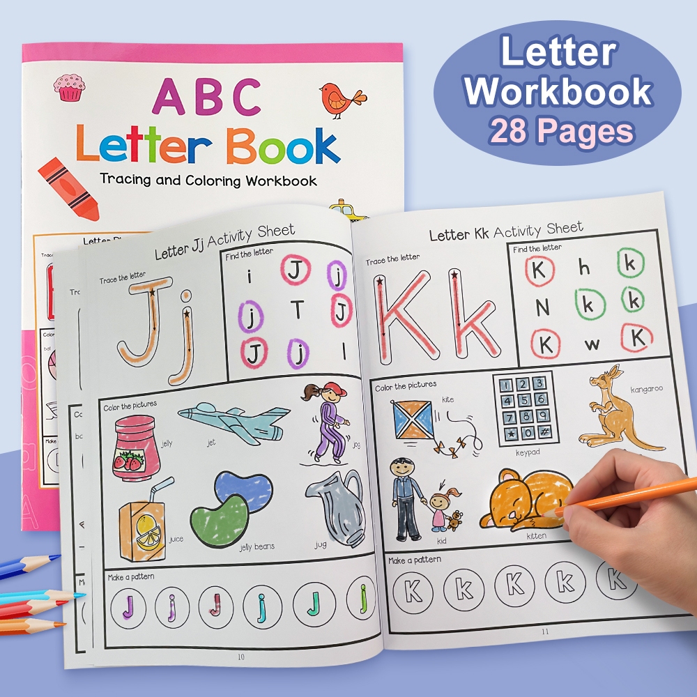 A-Z 26 Letters Tracing Handwritting Practice Book Educational English ...