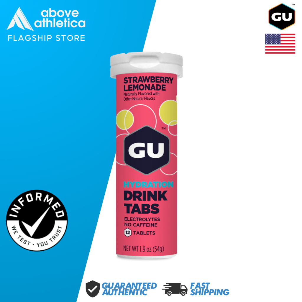 GU Energy Hydration Electrolyte Drink Tabs - 12 Tablets | Shopee ...
