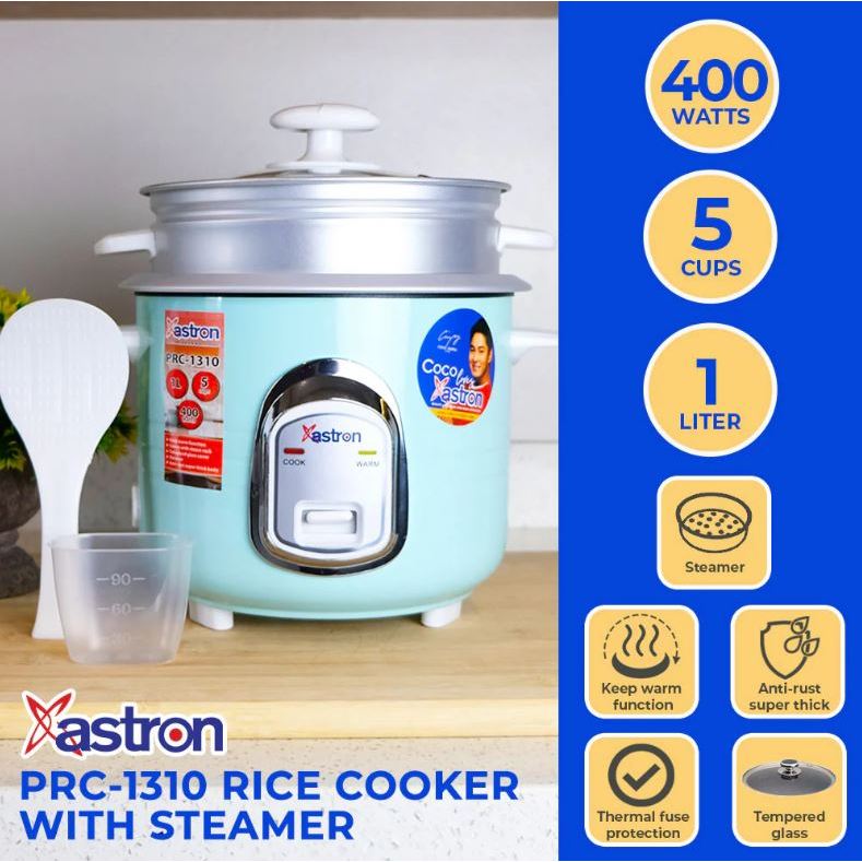 KM Astron PRC-1310 1L 5 Cups Rice Cooker With Steamer | Shopee Philippines