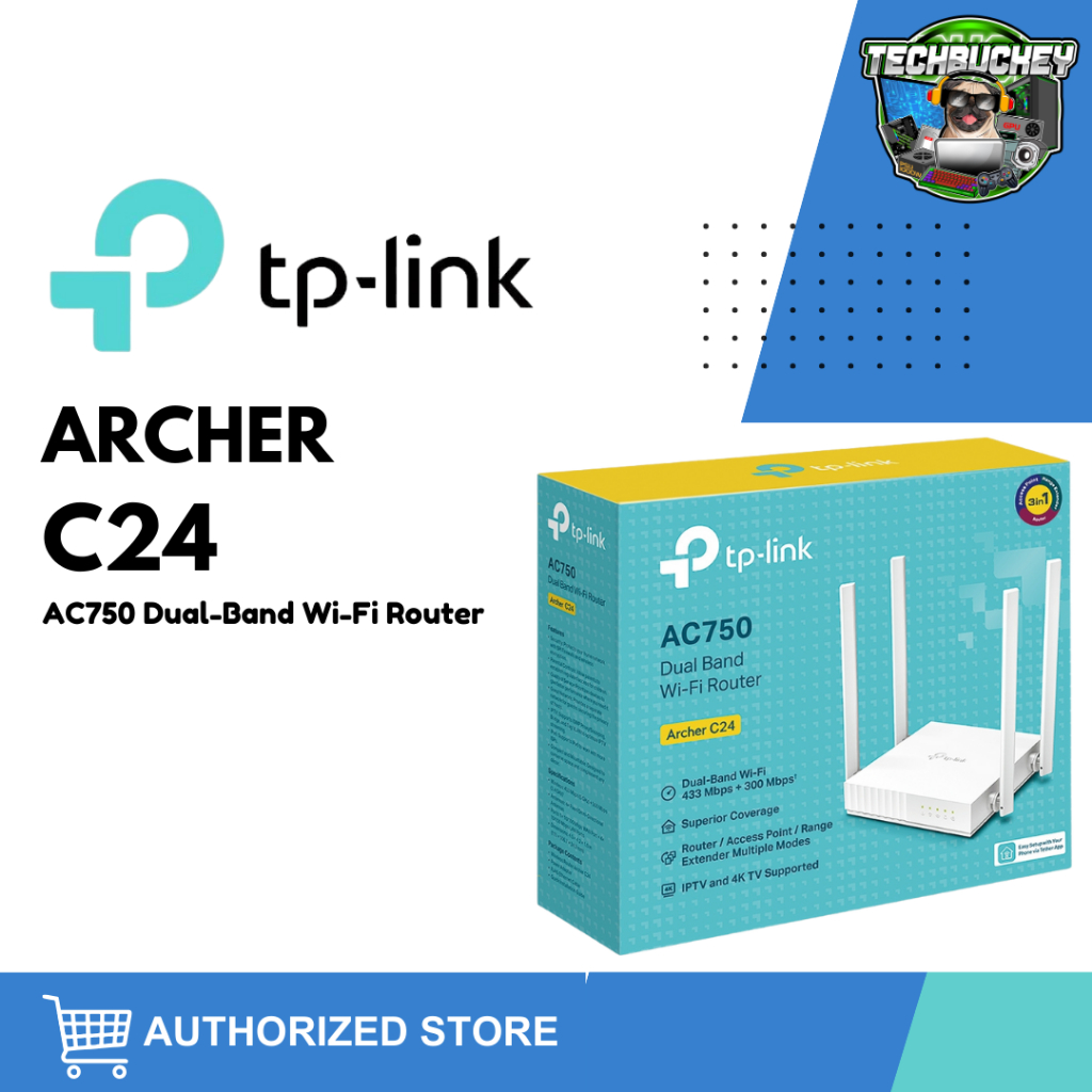 TP-Link Archer C24 AC750 Dual-Band Wi-Fi Router | Shopee Philippines