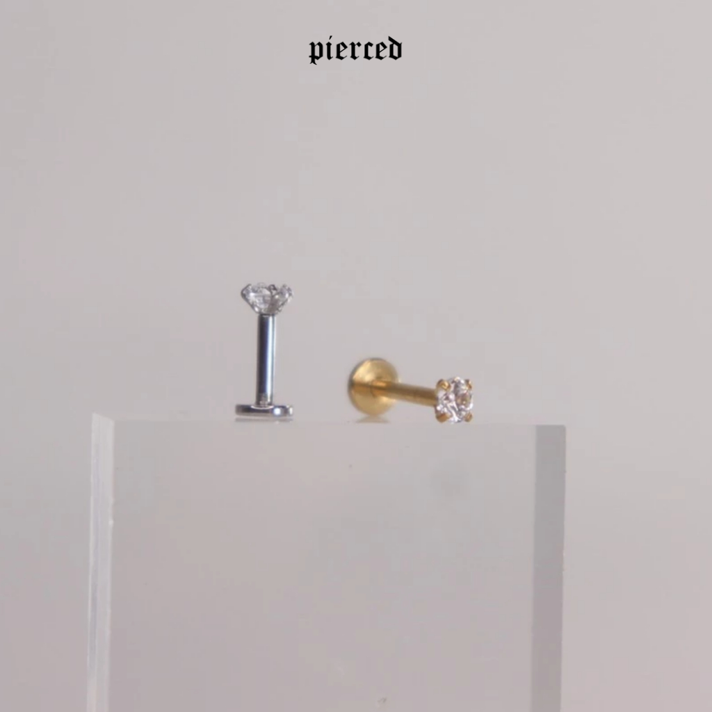 316L Surgical Steel Diamond Labret | piercedphl | Shopee Philippines