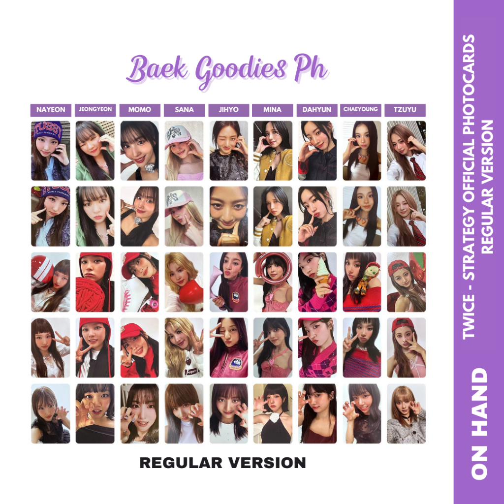 Twice Strategy Official Photocards | Shopee Philippines