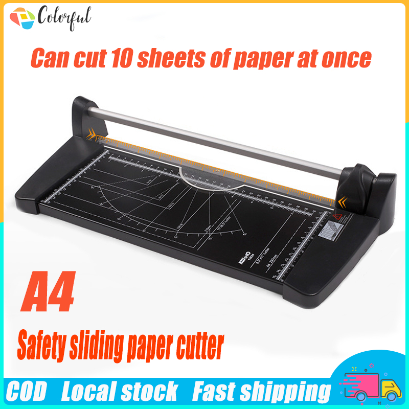 A4 Size Sliding Paper Cutter Heavy Duty Metal Base Paper Trimmer For ...
