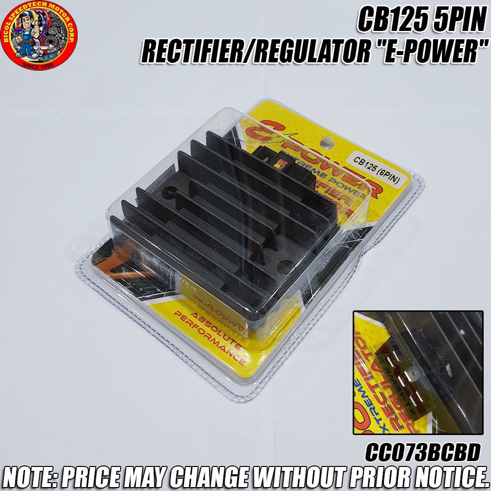 RECTIFIER/REGULATOR "E-POWER" CB125 6PIN (CC073BCBD) | Shopee Philippines