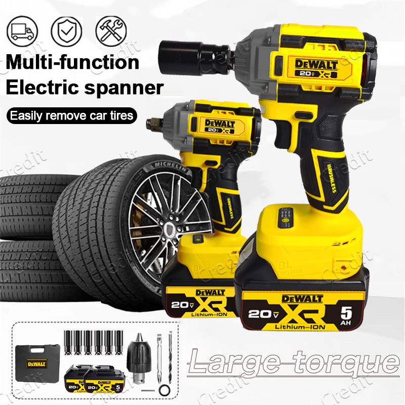 Dewalt Electric Impact Wrench set Cordless Brushless Screwdriver Driver ...