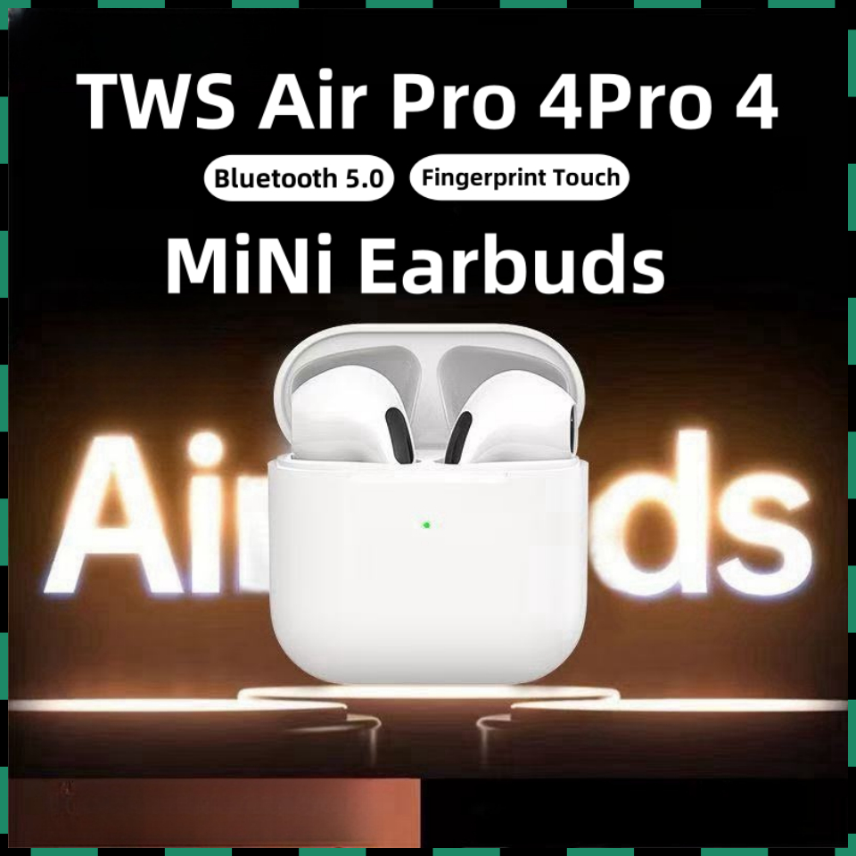 Pro 4 TWS Bluetooth Earphones with Microphone Earpads For Android ...