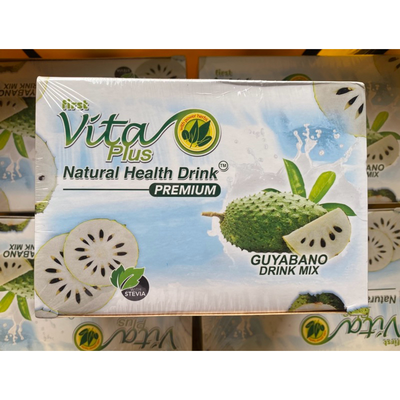 FIRST VITA PLUS GUYABANO PREMIUM NATURAL HEALTH DRINK MIX(20 sachets) | Shopee Philippines